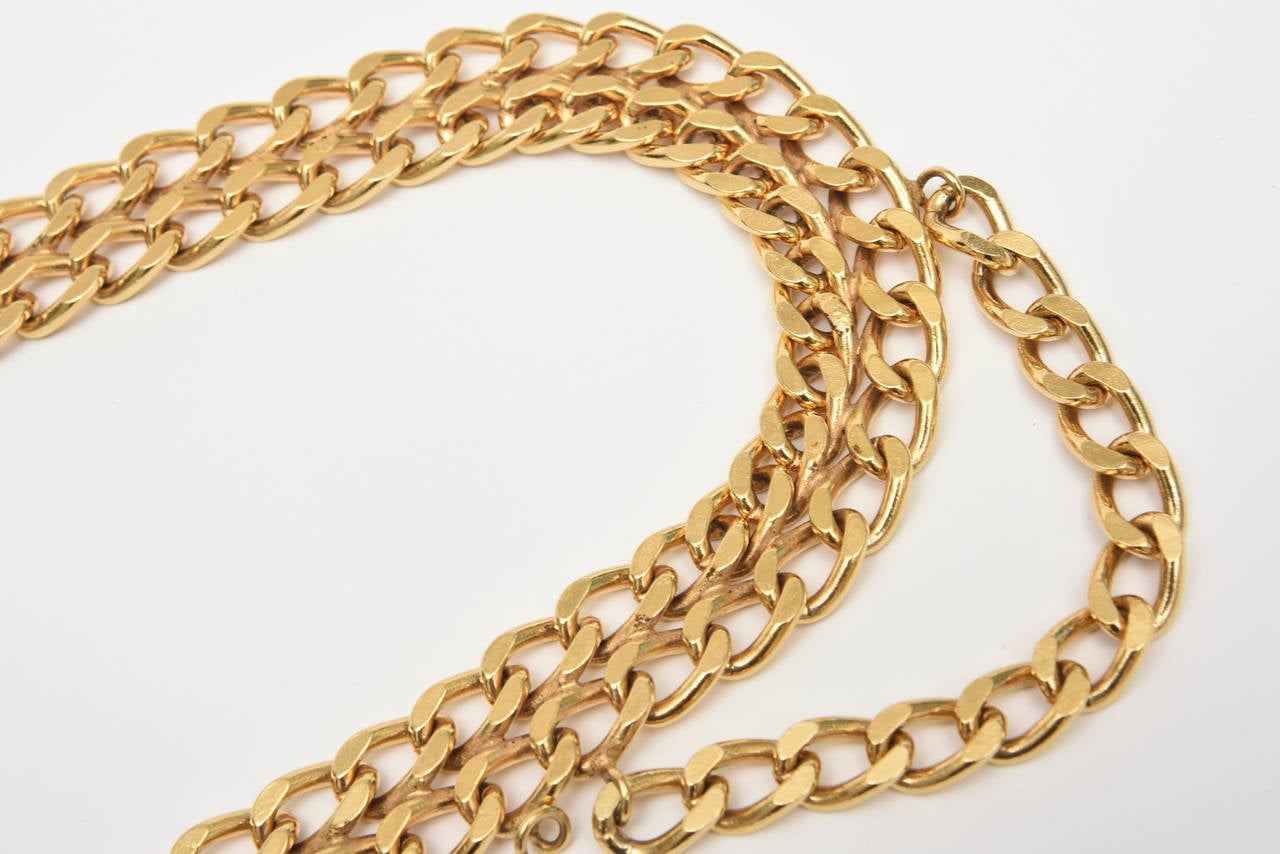 Chanel Chain "Coco Chanel" Perfume Dangler Link Belt at 1stDibs ...