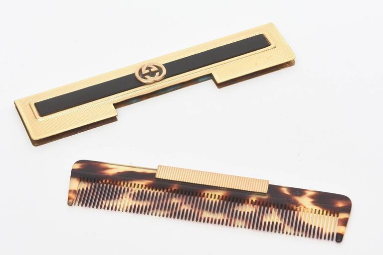 Gucci Tortoise Shell Comb with Case / SATURDAY SALE at 1stDibs | gucci comb