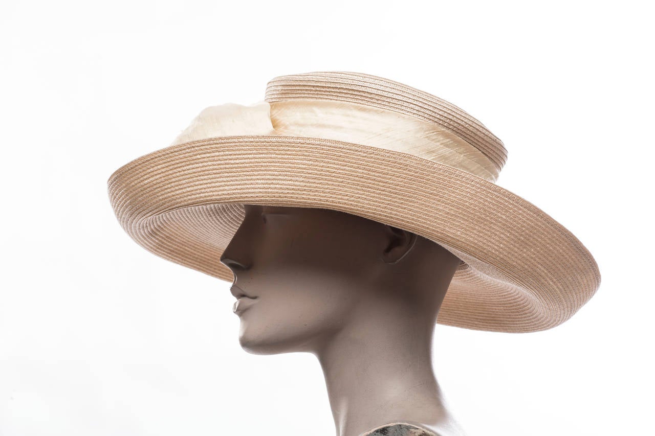 Eric Javits Hand Blocked and Trimmed Hat Circa 1998 at 1stDibs | eric ...