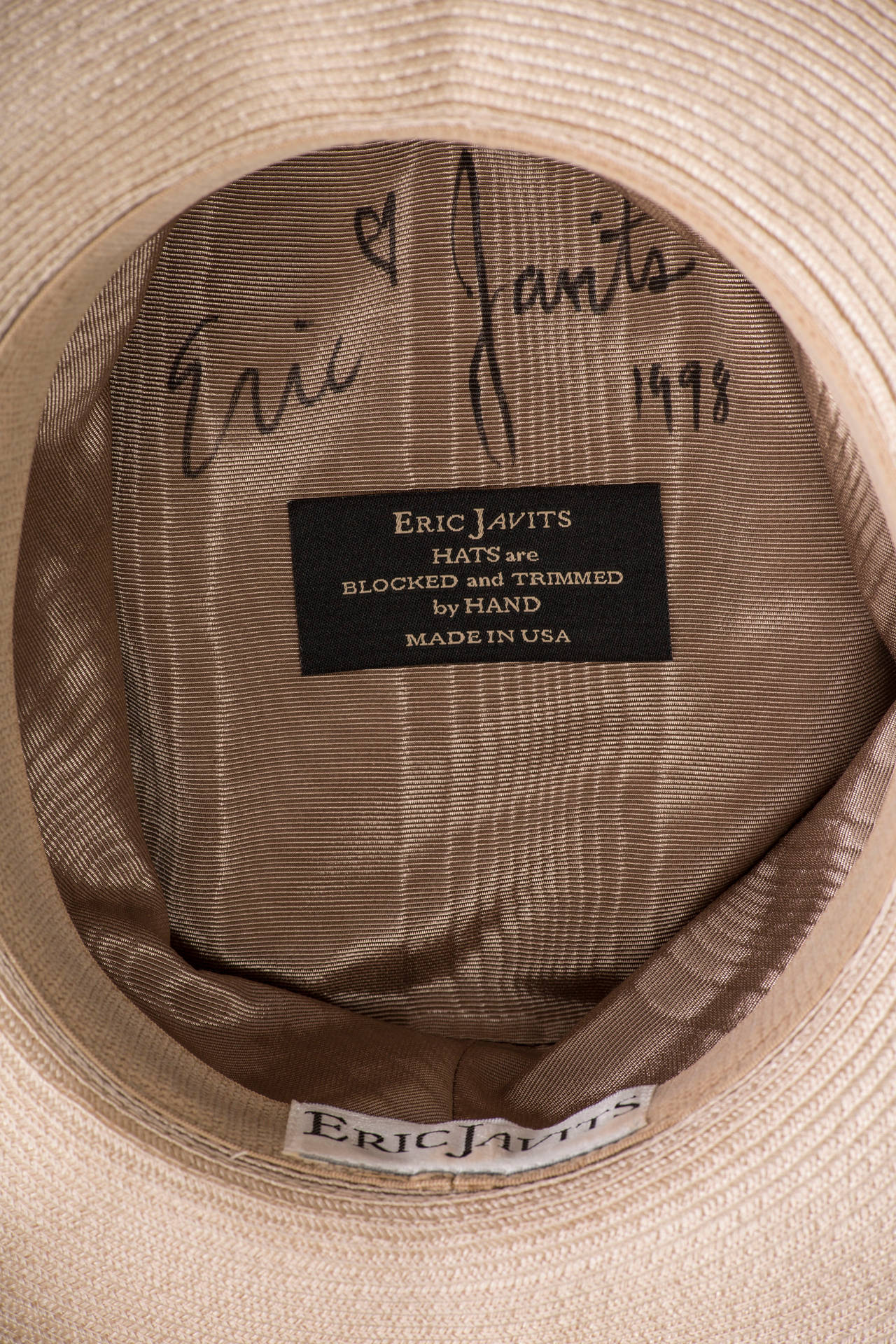 Eric Javits Hand Blocked and Trimmed Hat Circa 1998 at 1stDibs | eric ...