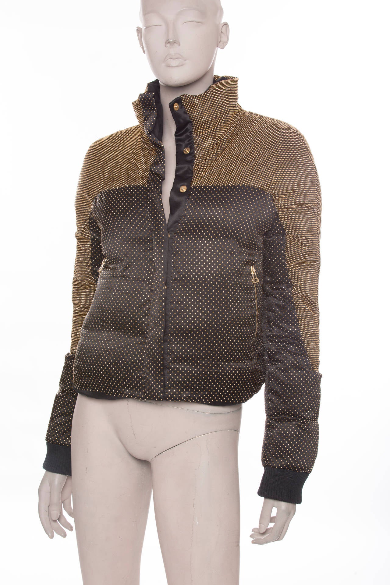 Pierre Balmain Embellished Puffer Jacket at 1stDibs