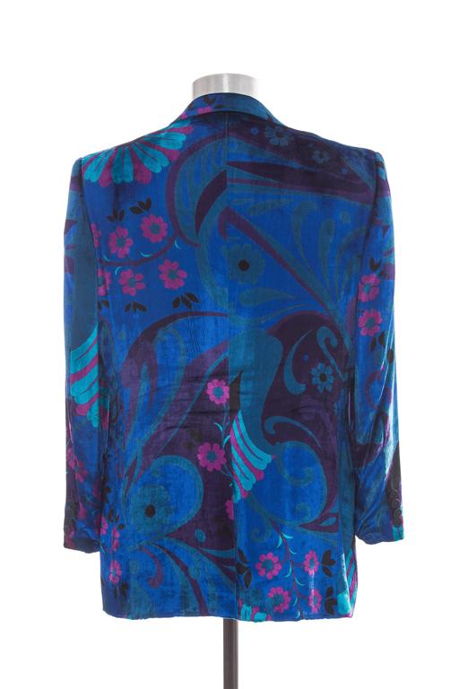 Gucci By Tom Ford Men's Floral Silk Velvet Blazer, Circa 1994 at 1stDibs