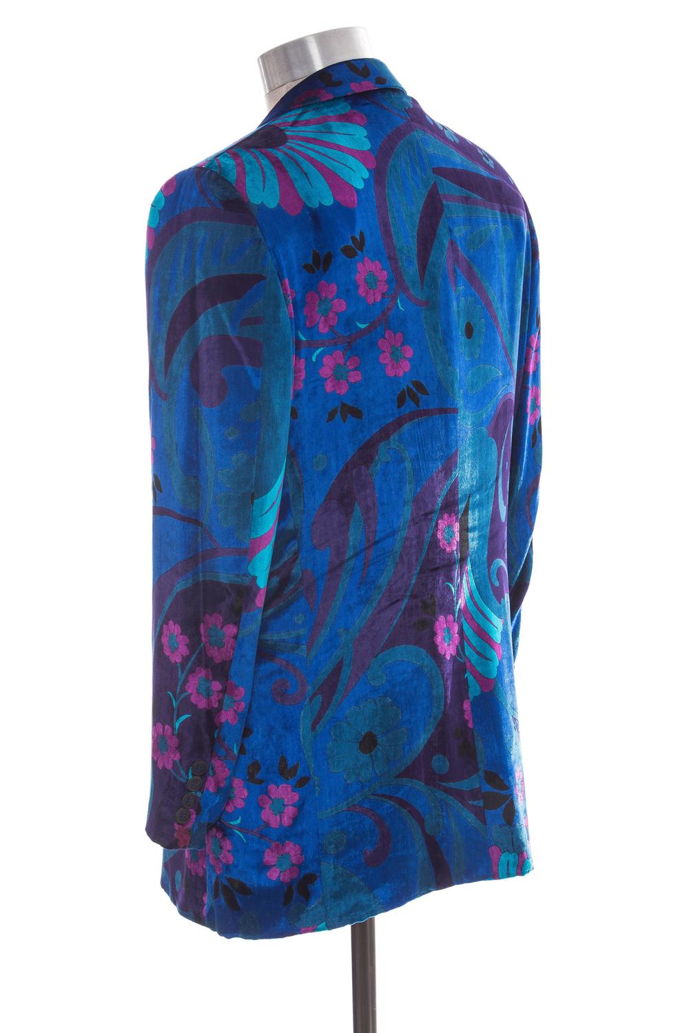 Gucci By Tom Ford Men's Floral Silk Velvet Blazer, Circa 1994 at 1stdibs