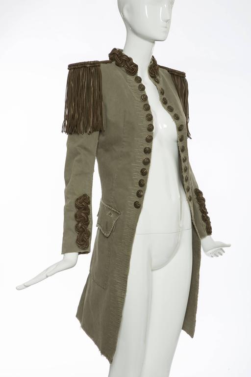 Balmain by Christophe Decarnin Runway Fringed Zipper Jacket, Spring ...