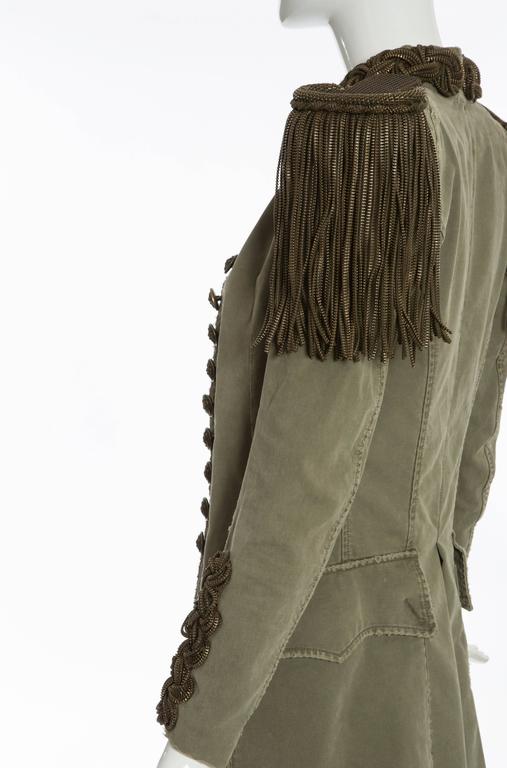 Balmain by Christophe Decarnin Runway Fringed Zipper Jacket, Spring ...