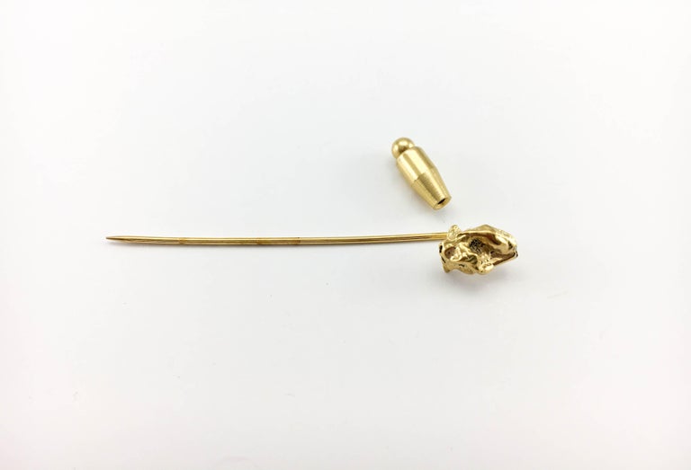 1970's Chanel Gold-Plated 'Gold Nugget' Pin For Sale at 1stDibs