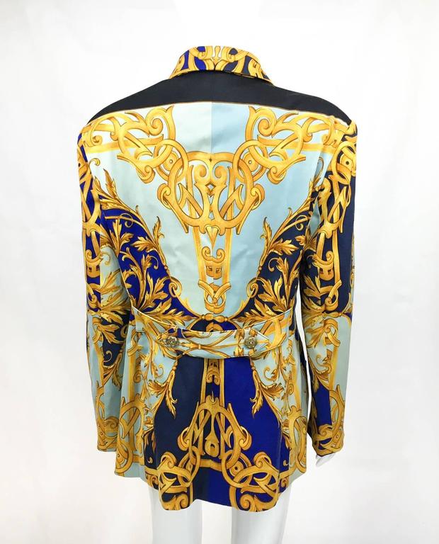 Versace Baroque Print Jacket - 1990s at 1stDibs
