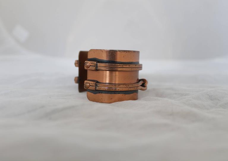 Renoir Vintage Copper Double Strand Loop Design Cuff Bracelet - 1950's ...