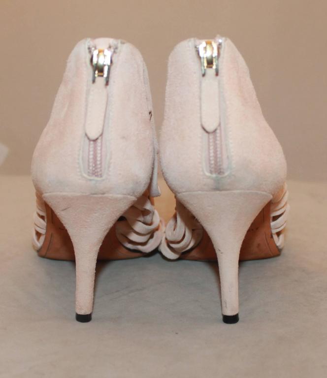 Givenchy Pale Pink Suede Strappy Heels - 8 For Sale at 1stDibs | pale ...