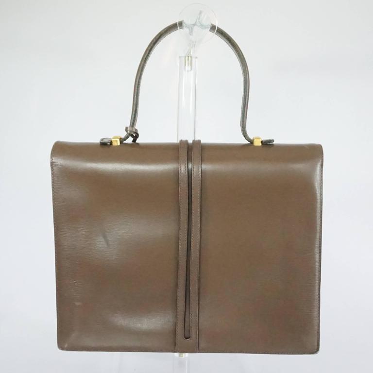 Lederer Vintage Taupe Leather Small Briefcase - 1950's at 1stDibs ...