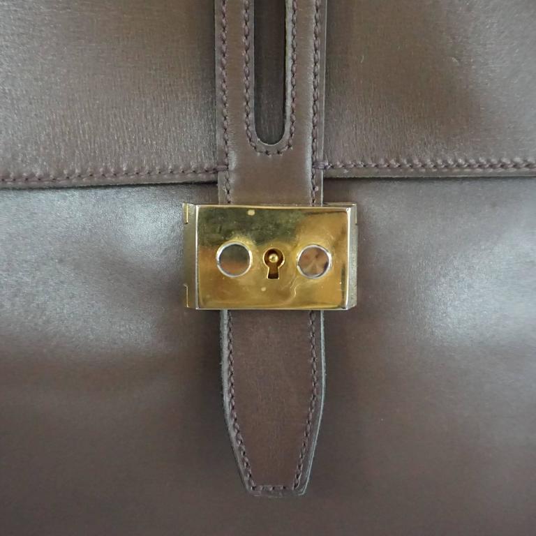 Lederer Vintage Taupe Leather Small Briefcase - 1950's at 1stDibs ...