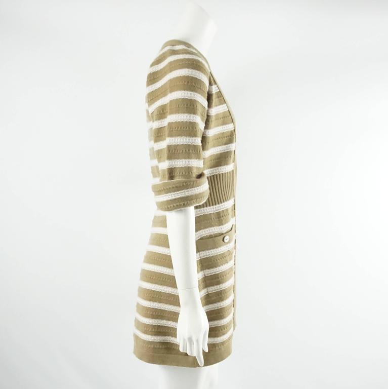 Chanel Runway Camel and Ivory Cashmere Sweater Dress with Top - 34 ...