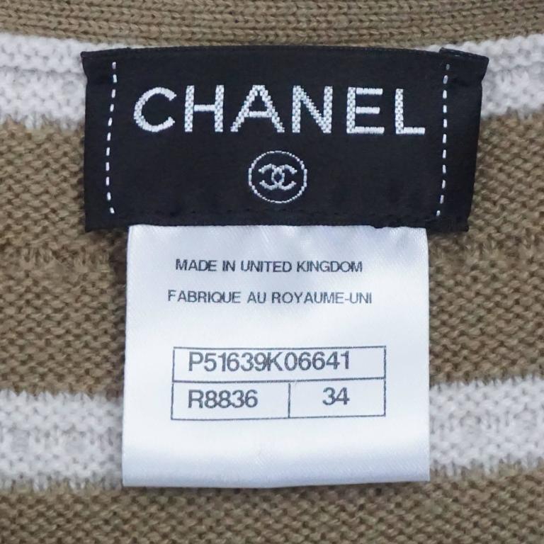 Chanel Runway Camel and Ivory Cashmere Sweater Dress with Top - 34 ...
