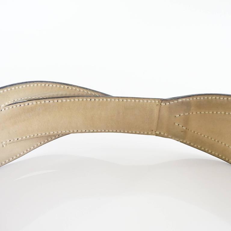 Alaia Black Leather Double Strap Woven Belt - 70 For Sale at 1stDibs ...
