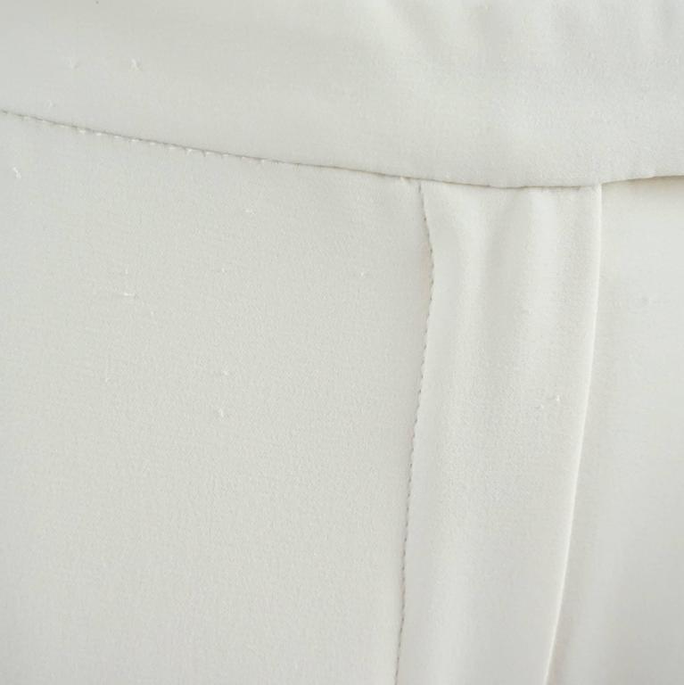 Armani Ivory Silk Palazzo Pants with Sequin Cutout Embroidery – 6 at ...