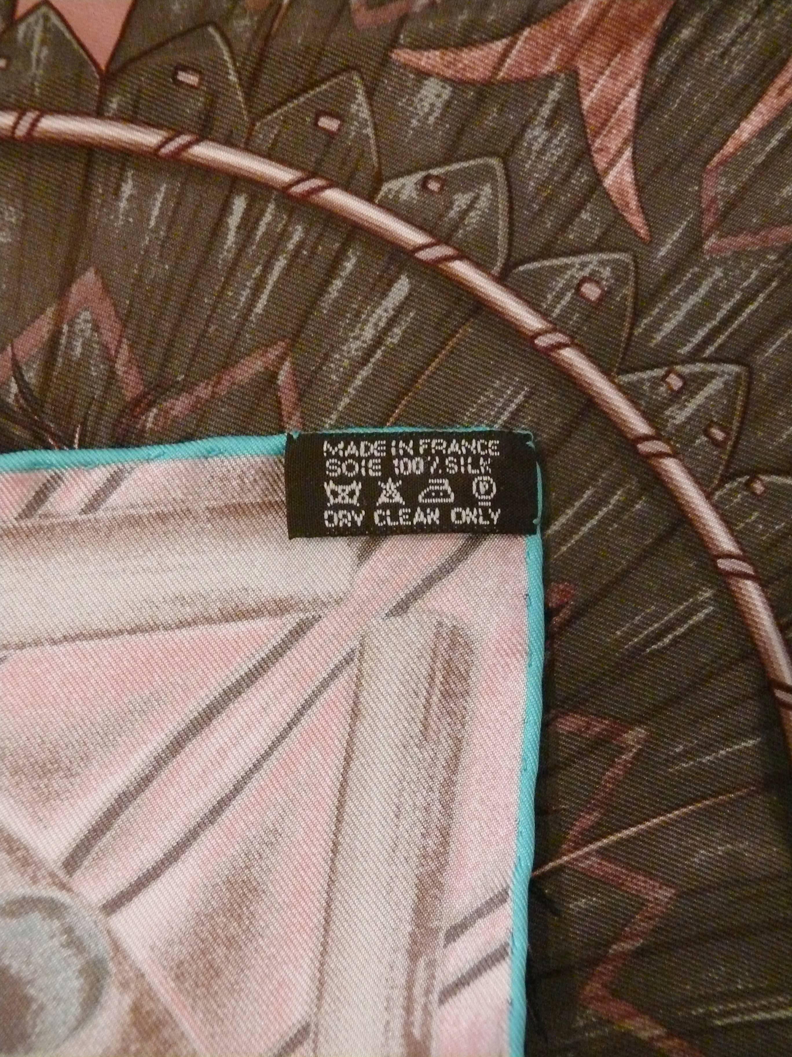 Hermes Silk Carre Scarf "Cosmogonie Apache" by Antoine Tzapoff at ...