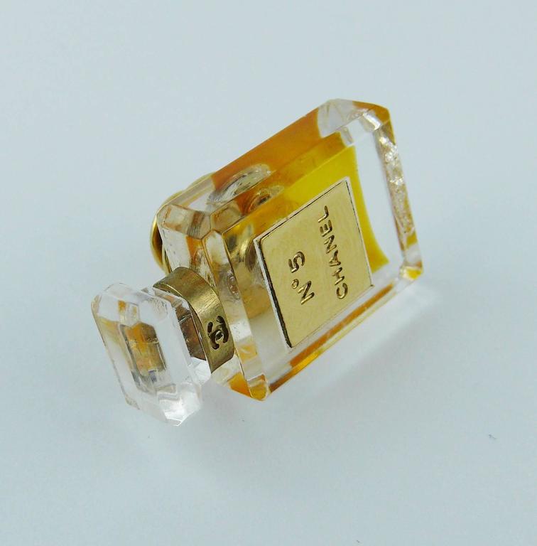 Chanel Iconic No. 5 Perfume Bottle Pin Brooch at 1stDibs | chanel ...