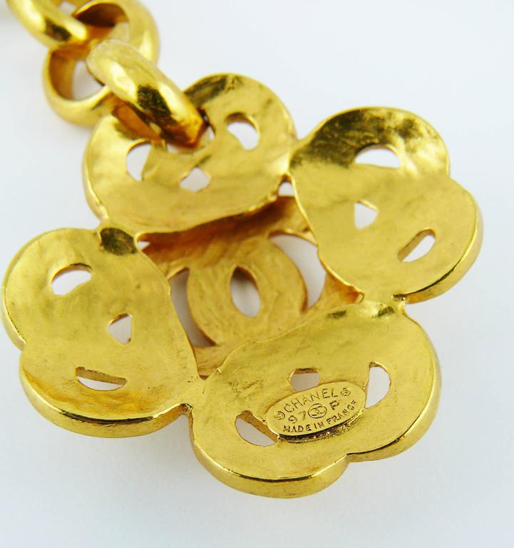 Chanel Spring 1997 Gold Toned Key Ring / Bag Charm at 1stDibs