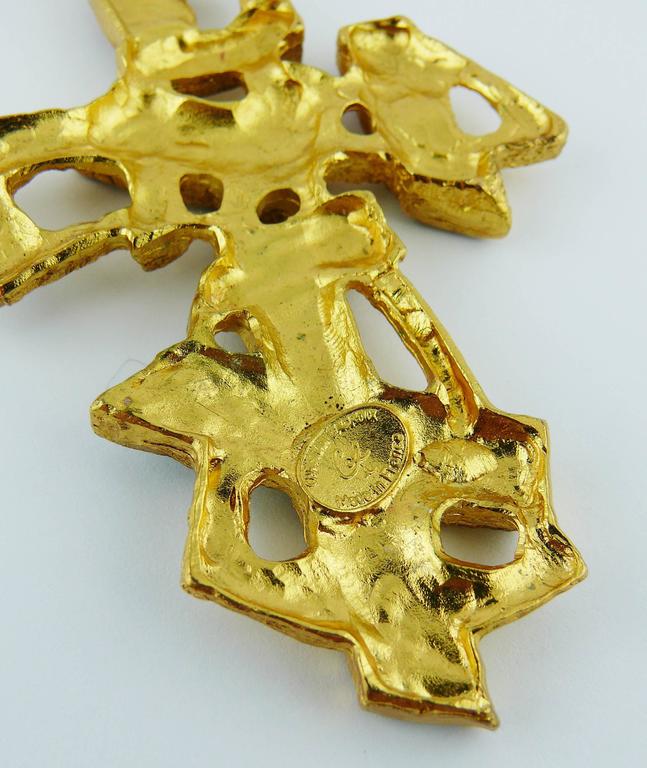 Christian Lacroix Vintage Massive Rainbow Cross Pendant at 1stDibs ...