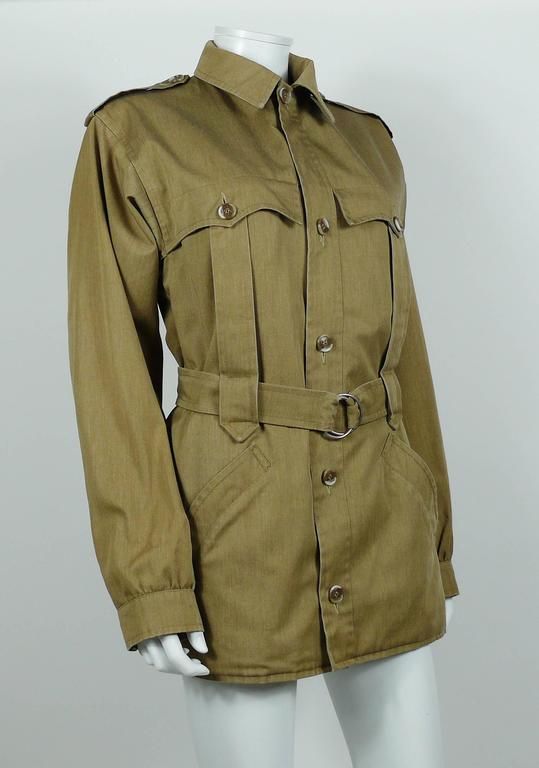 Yves Saint Laurent YSL Vintage Safari Jacket at 1stDibs | ysl safari ...