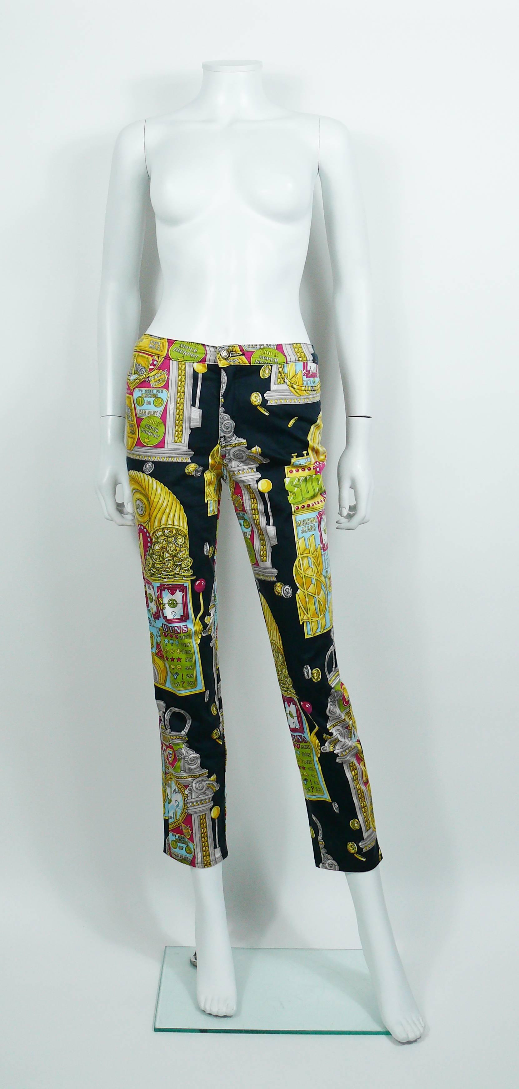 Moschino Vintage 1990s Slot Machine Print Trousers at 1stDibs ...
