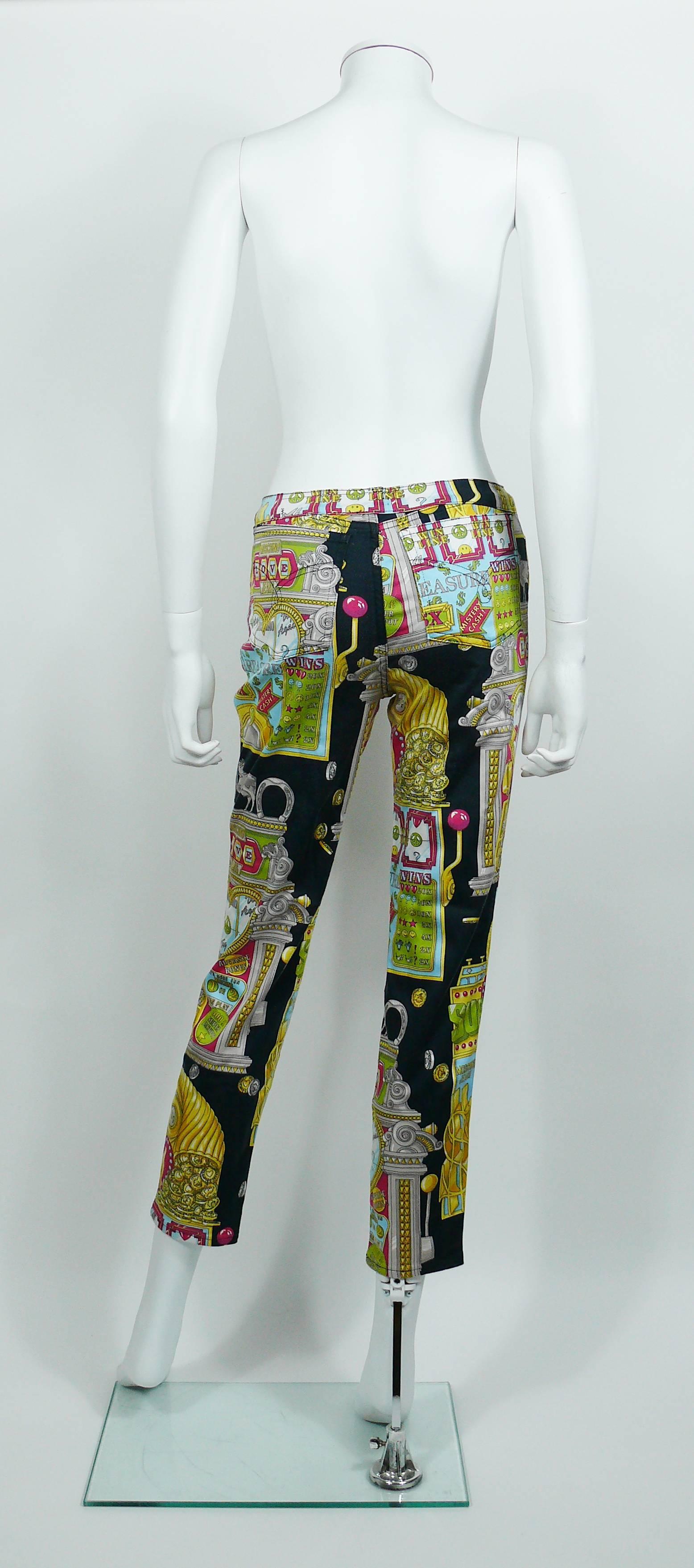 Moschino Vintage 1990s Slot Machine Print Trousers at 1stDibs ...