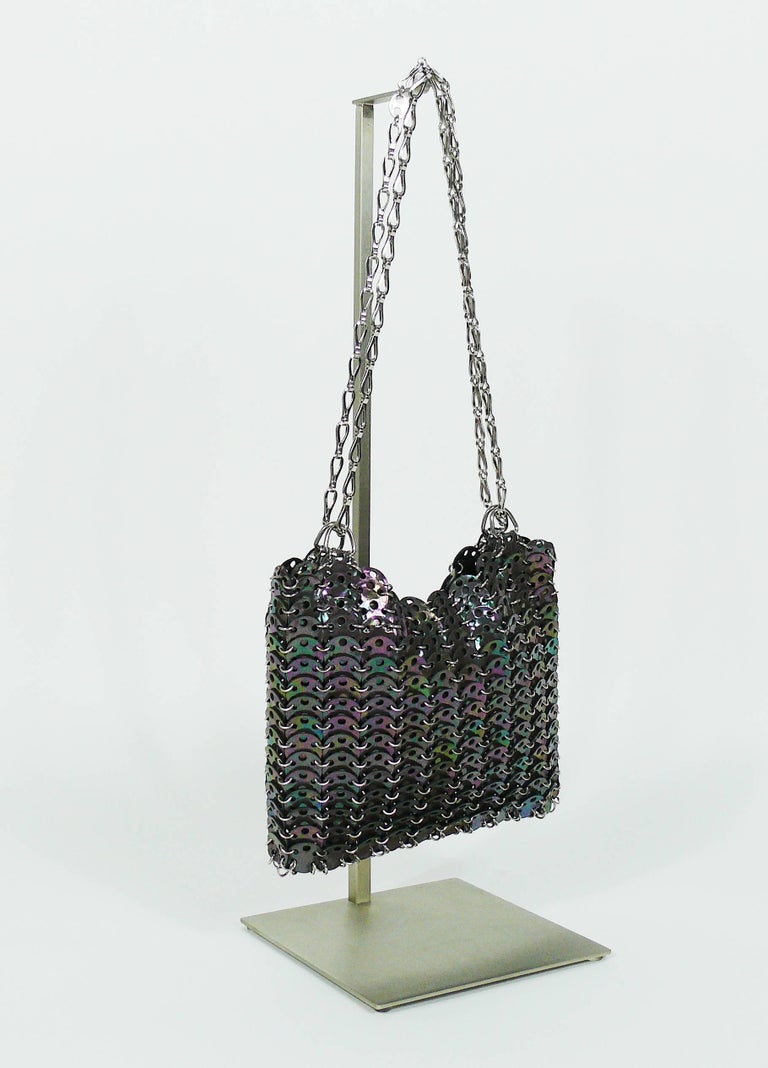 Paco Rabanne Iridescent Leather Chainmail Shoulder Bag at 1stDibs ...
