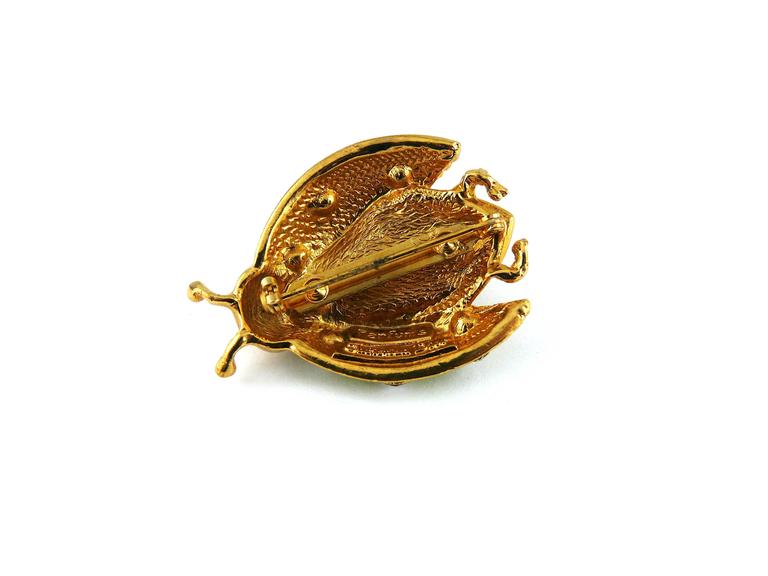 Christian Dior Vintage Rare Jeweled Ladybug Brooch at 1stDibs | rare vintage brooches, rare ...