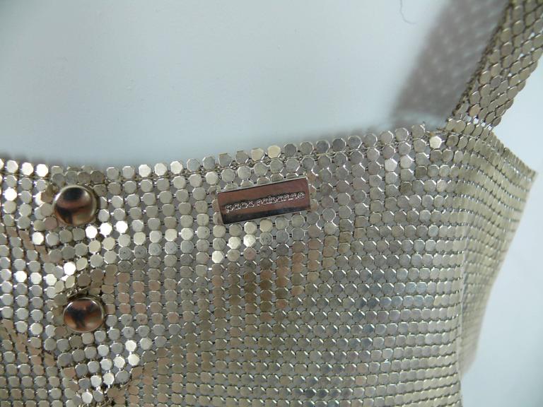 Paco Rabanne Silver Metal Mesh Tank Top For Sale at 1stDibs | silver ...