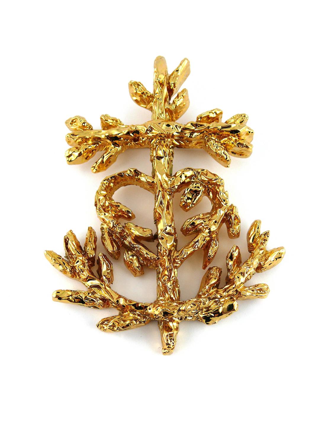 Christian Lacroix Vintage Iconic Camargue Cross Brooch at 1stdibs