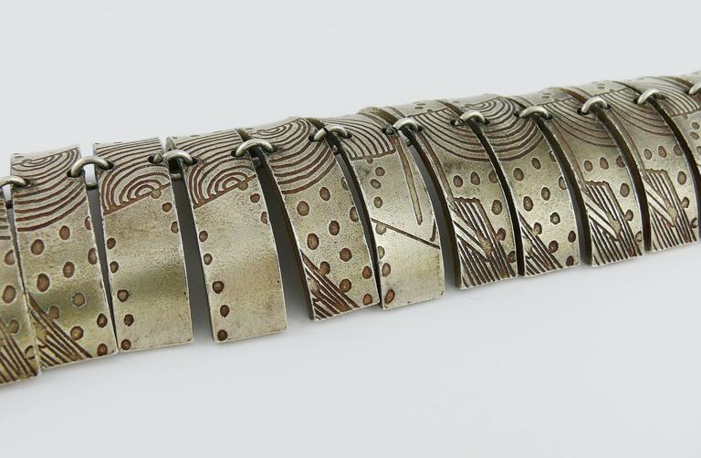 Biche de Bere Vintage Silver Toned Architectural Choker Necklace For ...