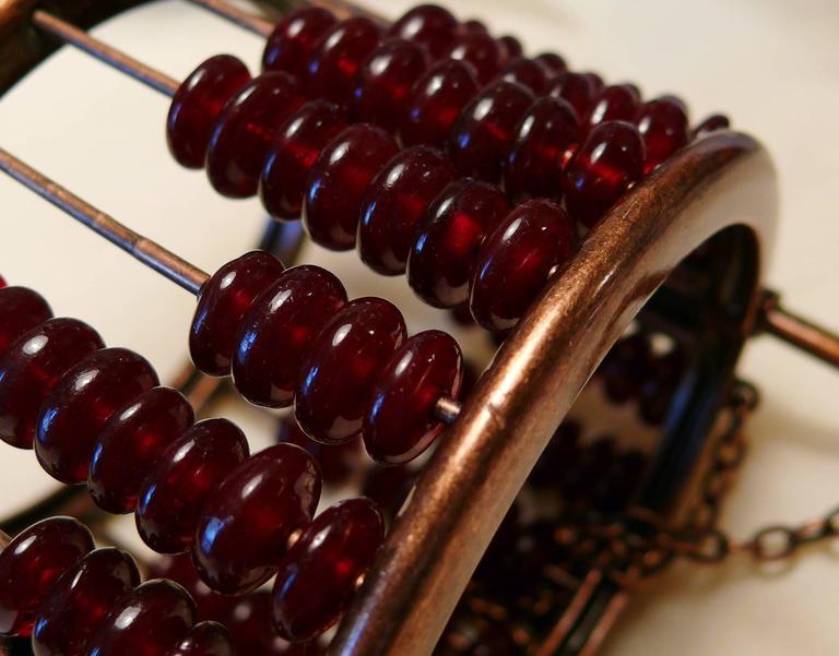 Jean Paul Gaultier Vintage Rare Abacus Cuff Bracelet at 1stDibs