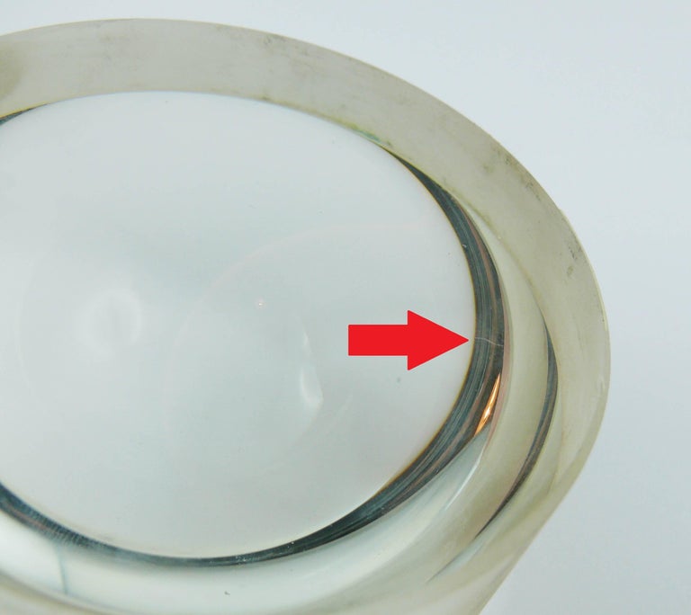 Hermes Vintage Silver Plated Golf Ball Desk Paperweight Magnifier at ...