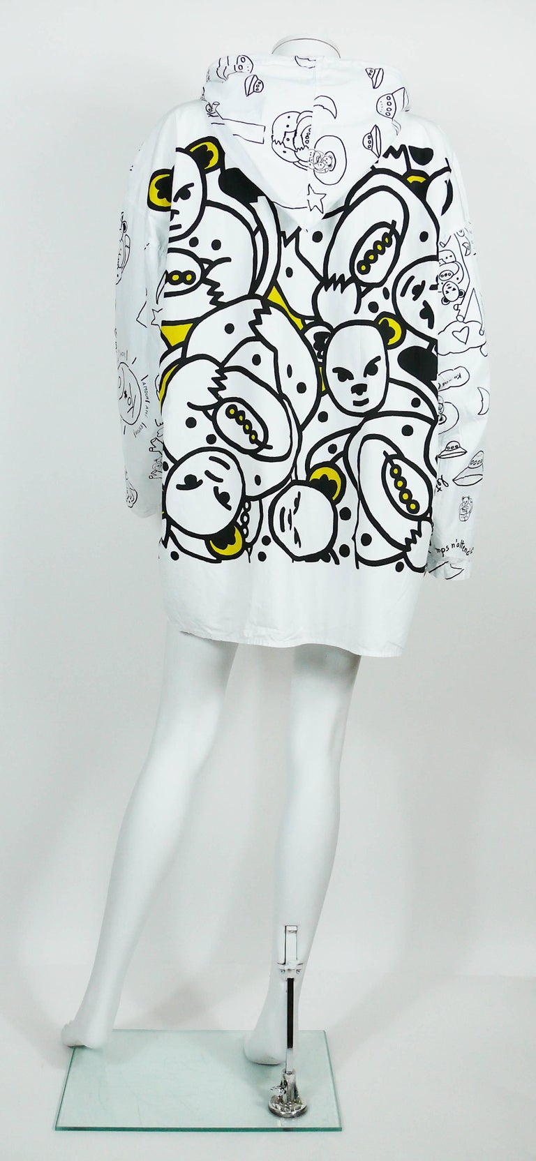 Ko and Co Vintage Cotton Print Hooded Jacket For Sale at 1stDibs