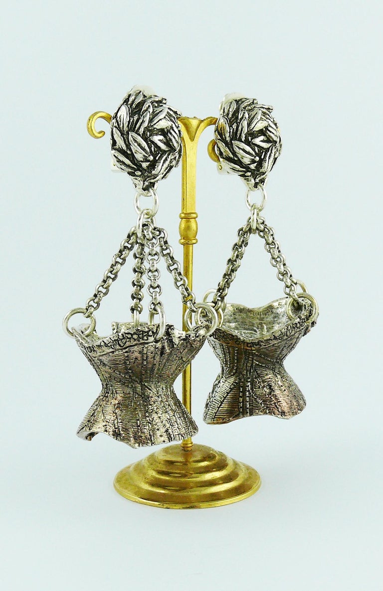 Chantal Thomass Vintage Novelty Corset Dangling Earrings For Sale at ...