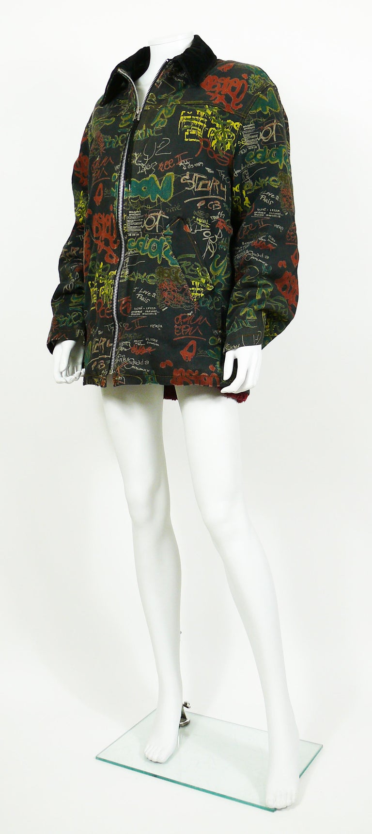 Jean Paul Gaultier Vintage Graffiti Print Jacket at 1stDibs | jean paul ...
