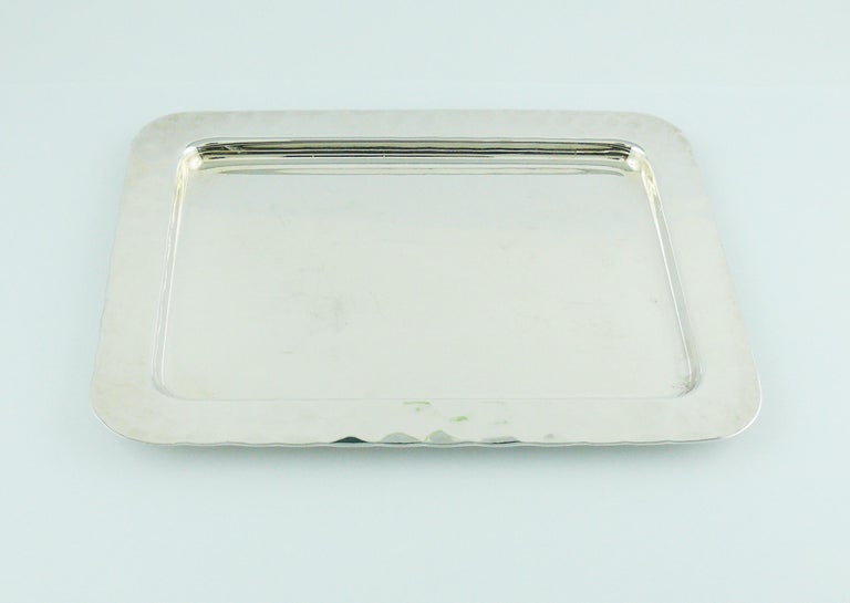 Christian Dior Vintage Silver Plate Set of Hammered Trays at 1stDibs ...