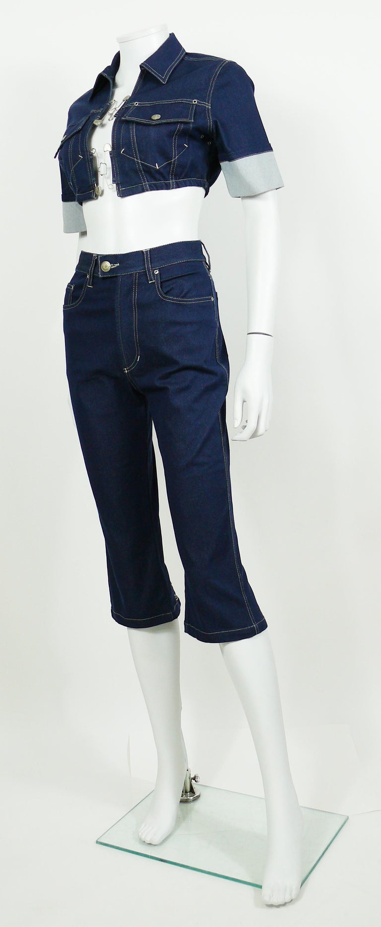 Jean Paul Gaultier Vintage Denim Ensemble For Sale at 1stDibs
