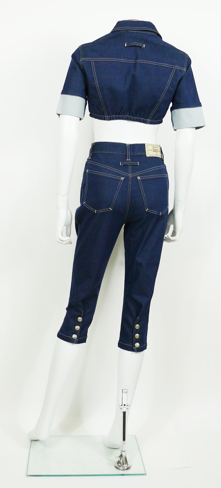 Jean Paul Gaultier Vintage Denim Ensemble For Sale at 1stDibs