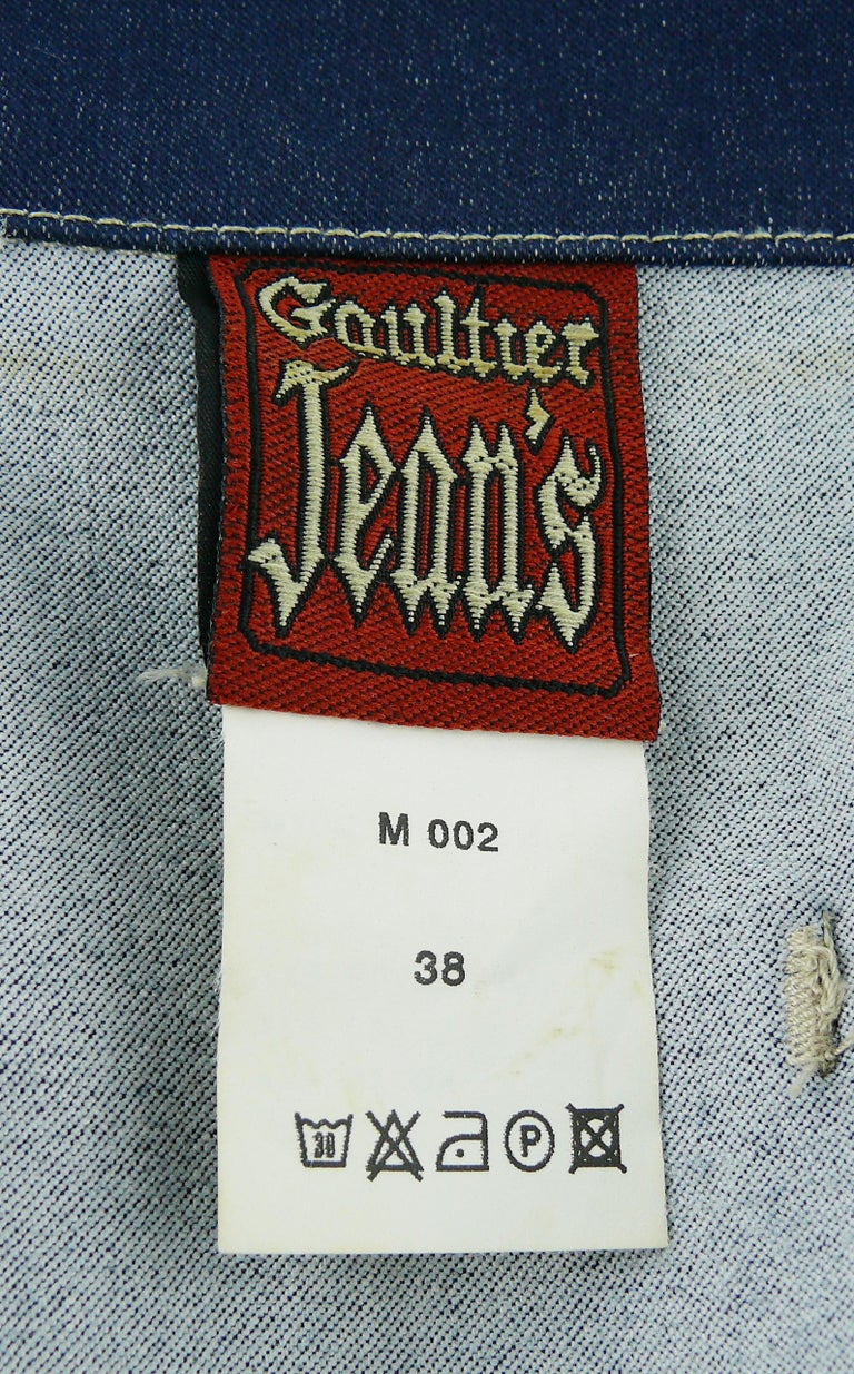 Jean Paul Gaultier Vintage Denim Ensemble For Sale at 1stDibs