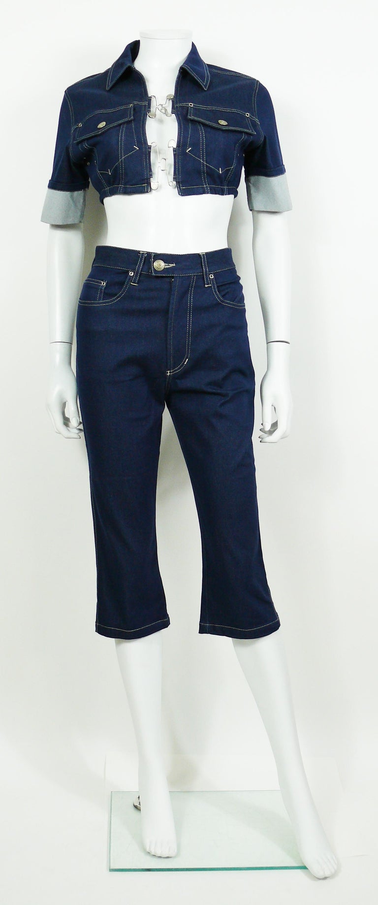 Jean Paul Gaultier Vintage Denim Ensemble For Sale at 1stDibs