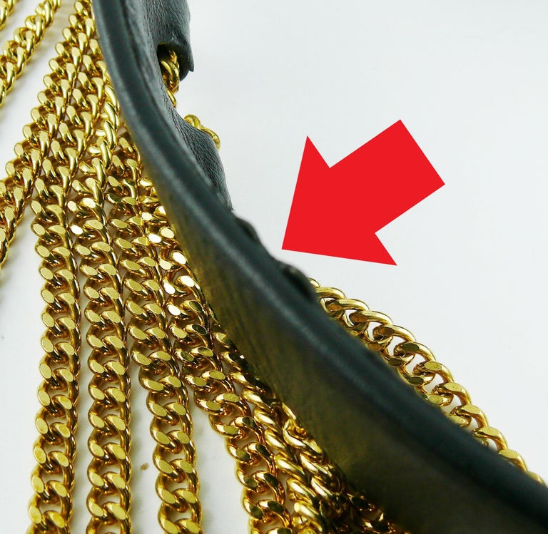 Chanel Vintage Iconic Leather Multi Chain Tassel Runway Belt Fall ...