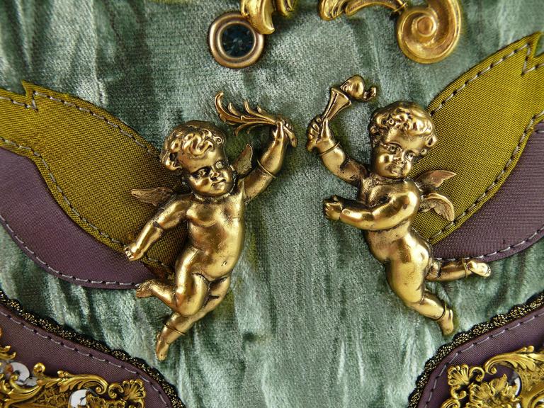 Helene Angeli Museum Quality Vintage Couture Baroque Angel Handbag at ...