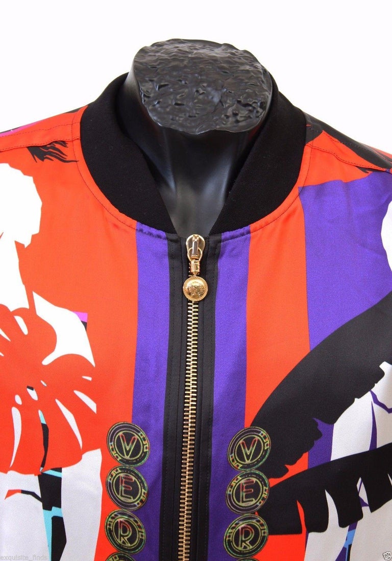 BRAND NEW VERSACE CUBA PRINT RED JACKET for MEN For Sale at 1stDibs ...