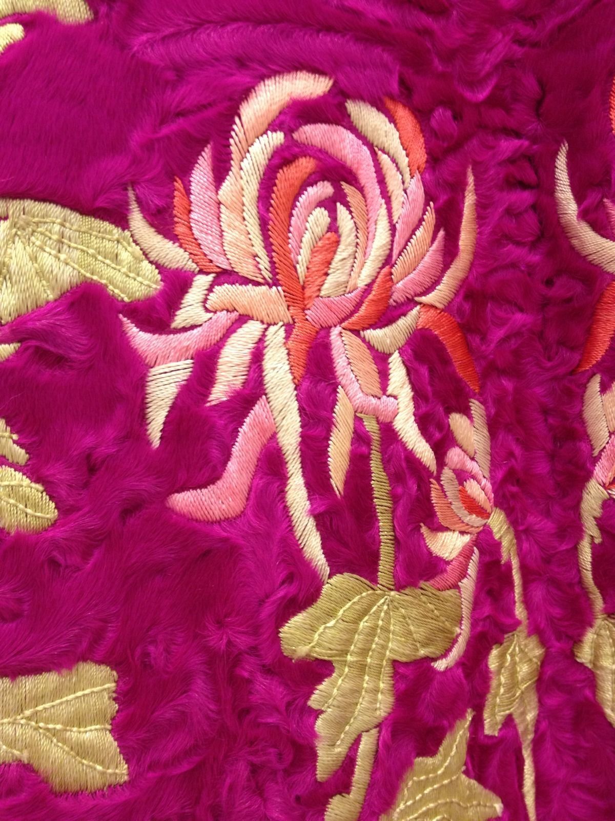 New TOM FORD EMBROIDERED FUR JACKET For Sale at 1stDibs