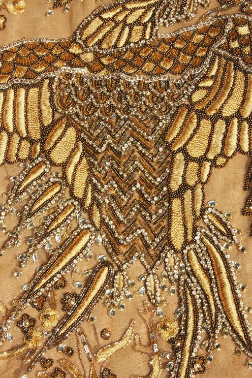NEW INCREDIBLE EMILIO PUCCI FULLY BEADED and EMBROIDERED GOWN at 1stDibs