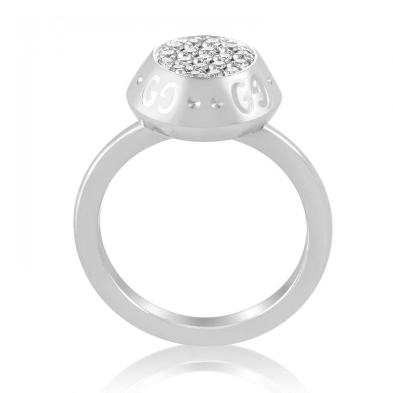 TOM FORD for GUCCI WHITE GOLD RING with DIAMONDS For Sale at 1stDibs ...