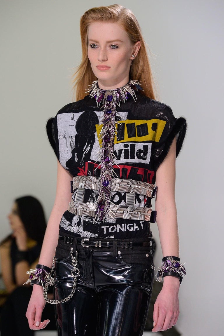 VERSACE T-strap Embellished Harness with crystals at 1stDibs | versace ...