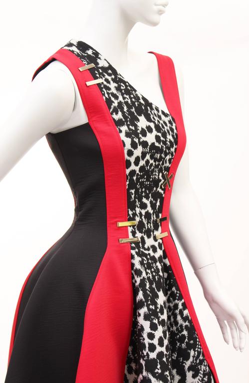 Versace color-block dress For Sale at 1stDibs