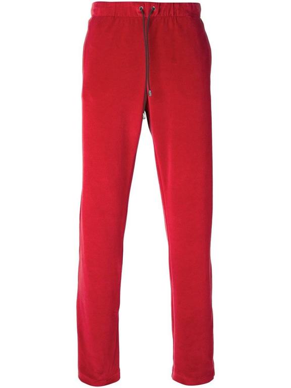 Versace Leather Medusa Appliqué Red Velvet Suit for Men at 1stDibs ...
